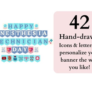 Anesthesia Tech Week Printable Banner / Hand-drawn Anesthesia ...
