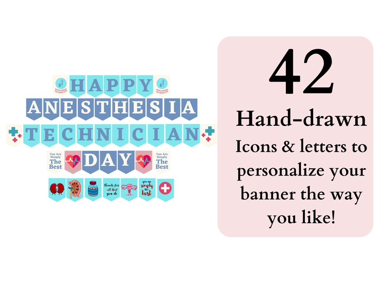 Anesthesia Tech Week Printable Banner / Hand-drawn Anesthesia ...
