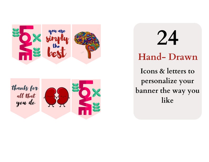 We Love Our Pcas Printable Banner, HAND DRAWN Personal Care Assistant ...