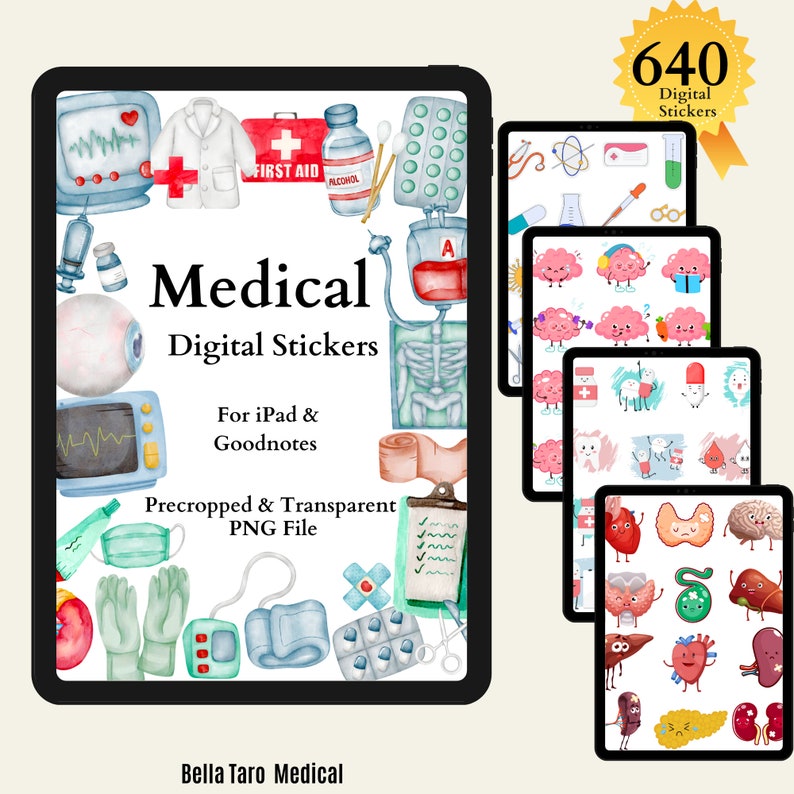 Medical Digital Stickers | 640 Healthcare Stickers | Nurse Sticker ...