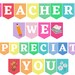 Teacher Appreciation Day Banner Printable / Teachers We Appreciate You ...