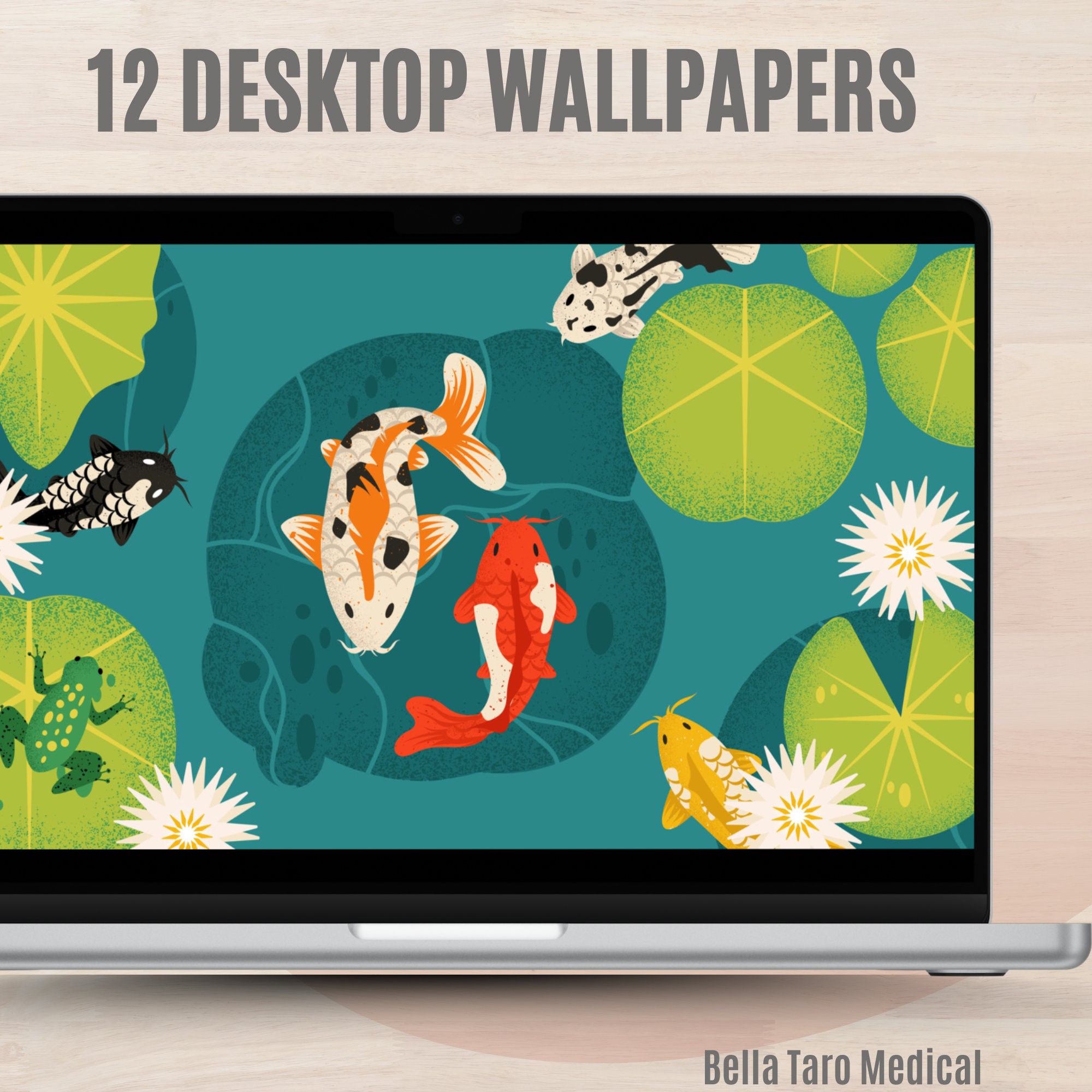 Japanese Traditional Desktop Wallpaper / Japan Nature / Koi Fish Water ...