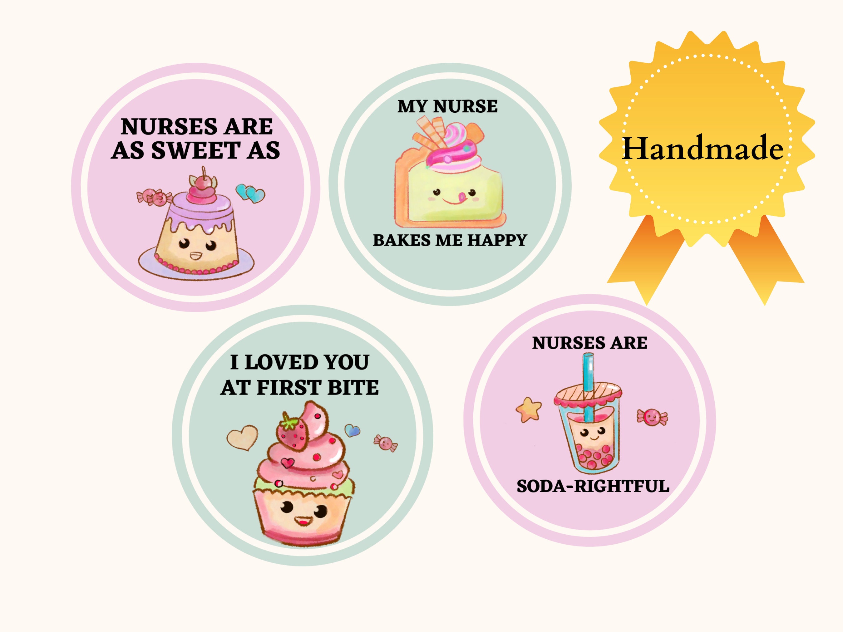 Printable Nurses Cupcake Toppers / Nurses Week Cupcake Toppers / Nurse ...