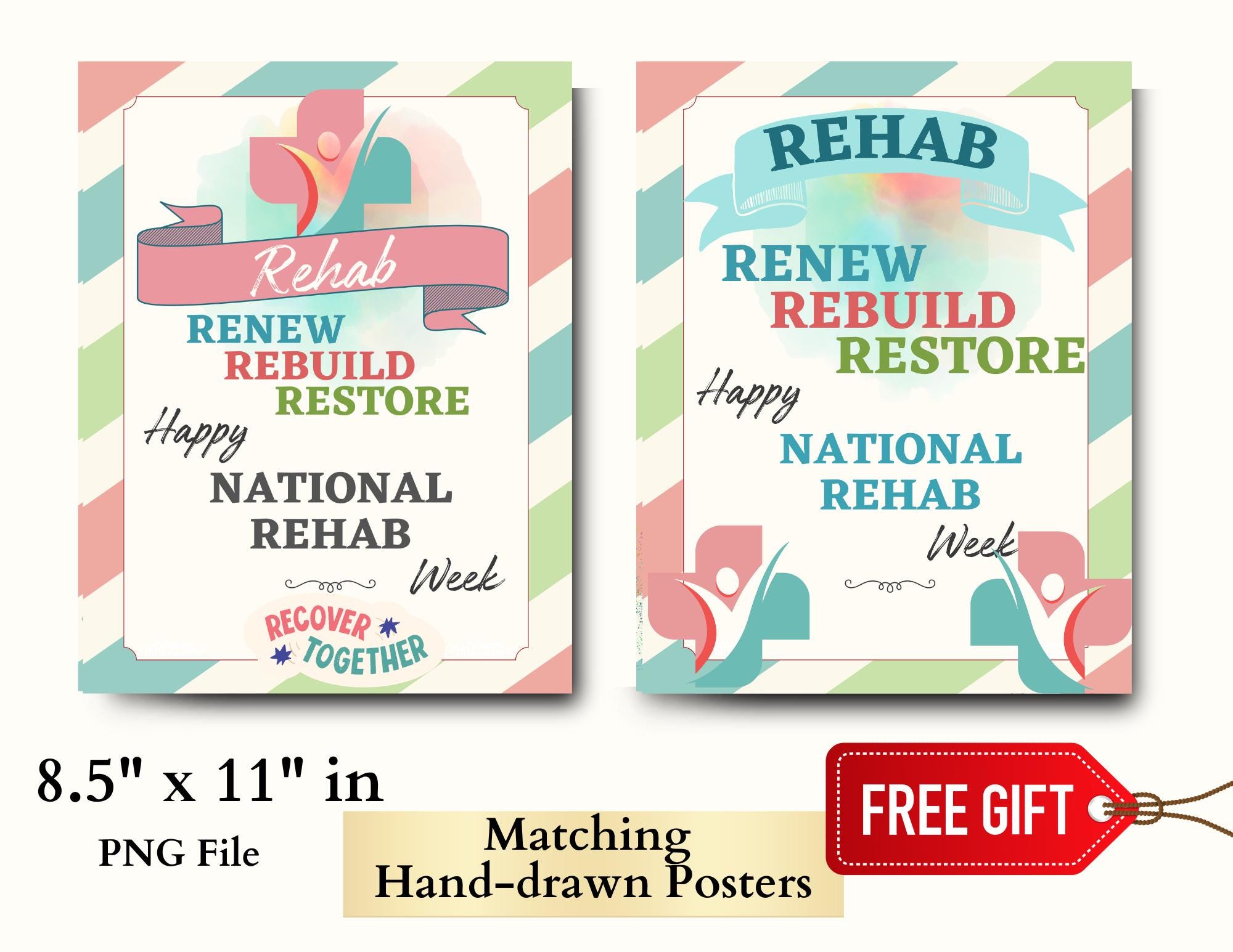 National Rehab Week Printable Bundle, Happy Rehabilitation Week, Rehab ...