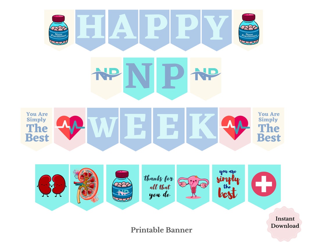 Nurse Practitioner NP Week Banner Printable / NP Week Banner / Nurse Practitioner Week Decor ...