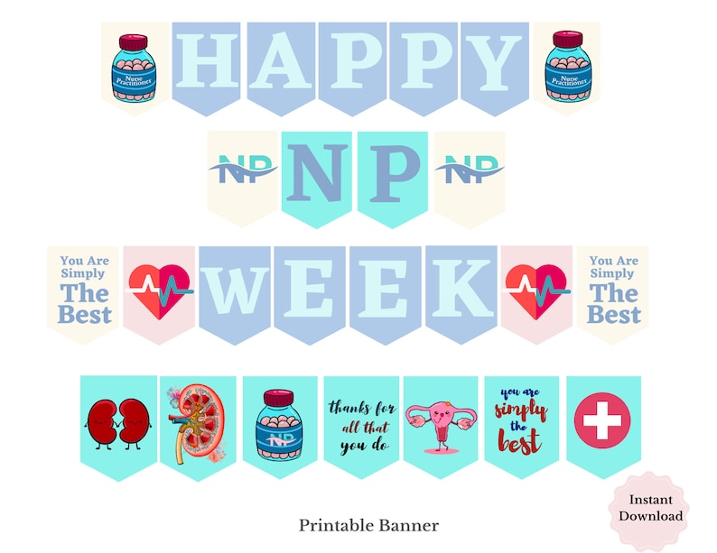 Nurse Practitioner NP Week Banner Printable / NP Week Banner / Nurse ...