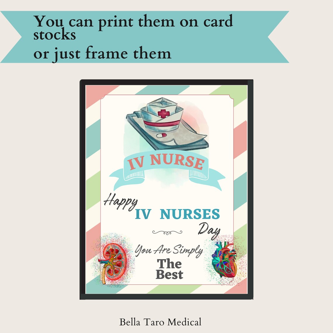 IV Nurses Day Signs Printable Posters, Hand-drawn Infusion Nurse ...