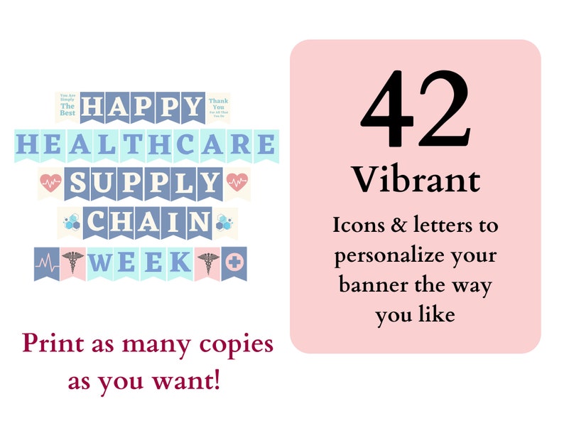 Healthcare Supply Chain Week Printable Banner, Happy Supply Chain Week ...