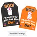 Nurse Halloween Boo Gift Tags, Printable Nurses Candy Gift Tag, Nurse ...