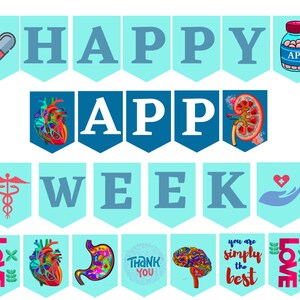 Advanced Practice Provider Week Printable Sign, Hand-drawn Happy APP ...