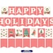 Happy Holidays Banner Printable / Holiday Banner / Happy Holiday Banner ...