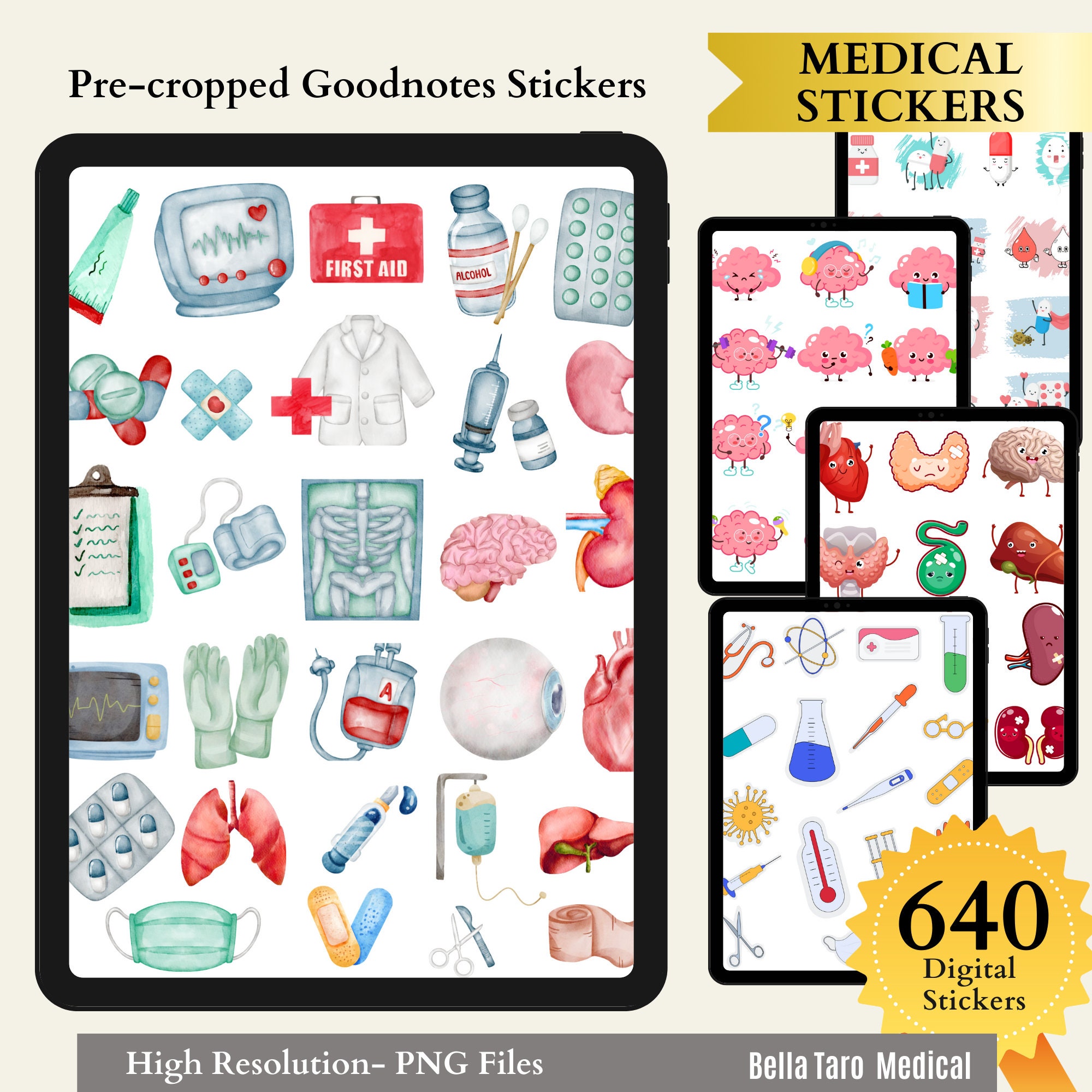 Medical Digital Stickers 640 Healthcare Stickers Nurse Sticker Medical ...