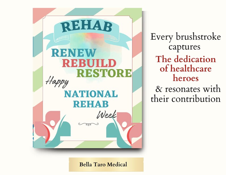 National Rehab Week Printable Bundle, Happy Rehabilitation Week, Rehab ...