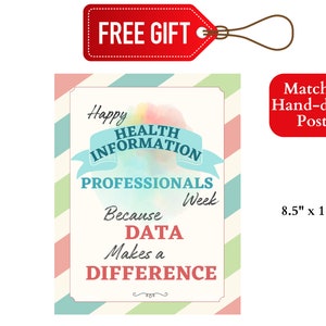 Health Information Professionals Week Printable Banner, Health ...