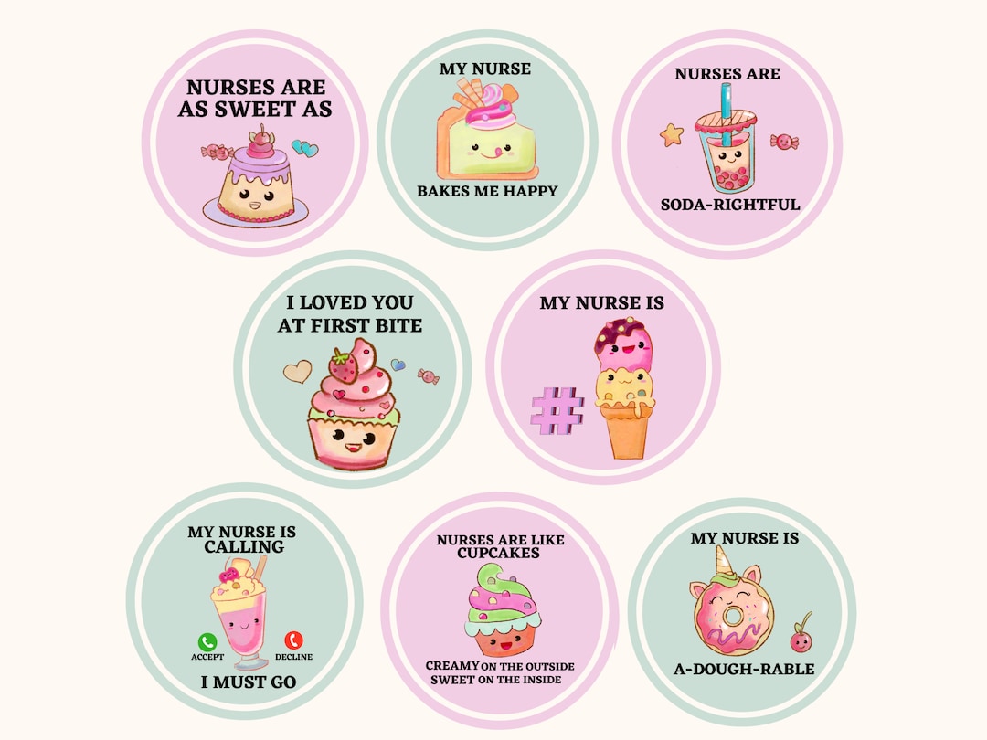 Printable Nurses Cupcake Toppers / Nurses Week Cupcake Toppers / Nurse ...