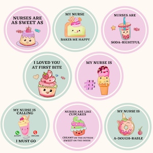 Printable Nurses Cupcake Toppers / Nurses Week Cupcake Toppers / Nurse ...