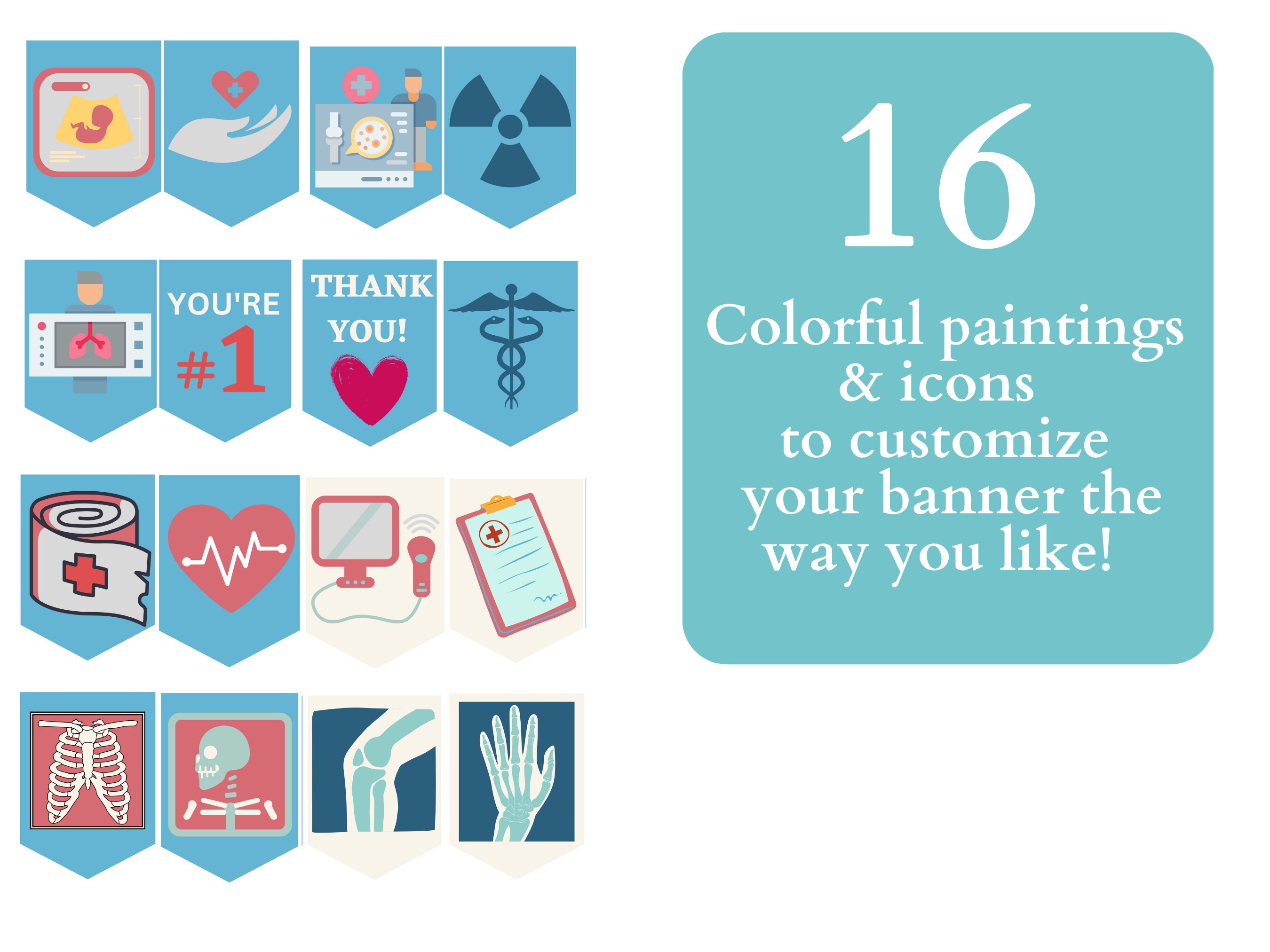 Radiologic Tech Week Printable Banner, Radiology Tech Week Banner, Rad ...