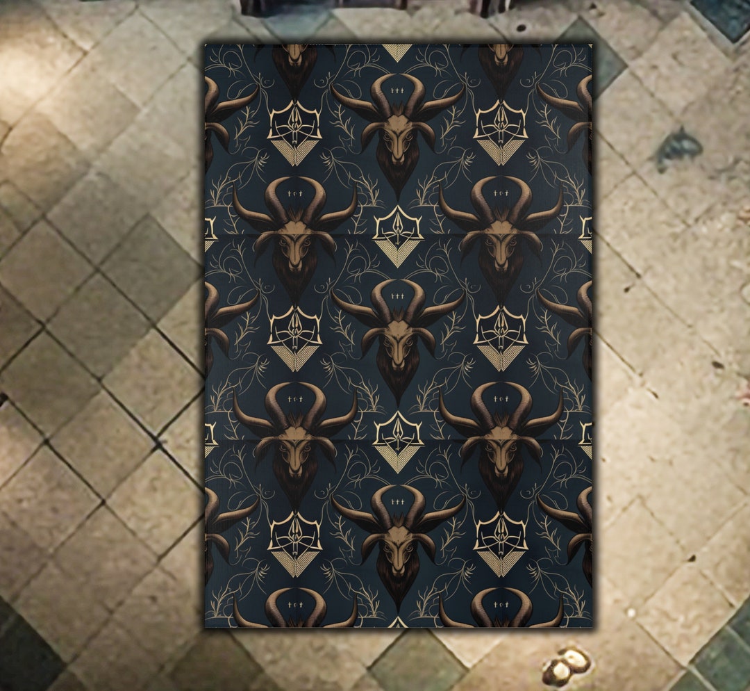 Dark Academia Area Rug for Gothic Aesthetic Gift for Her, Witchy Pagan ...