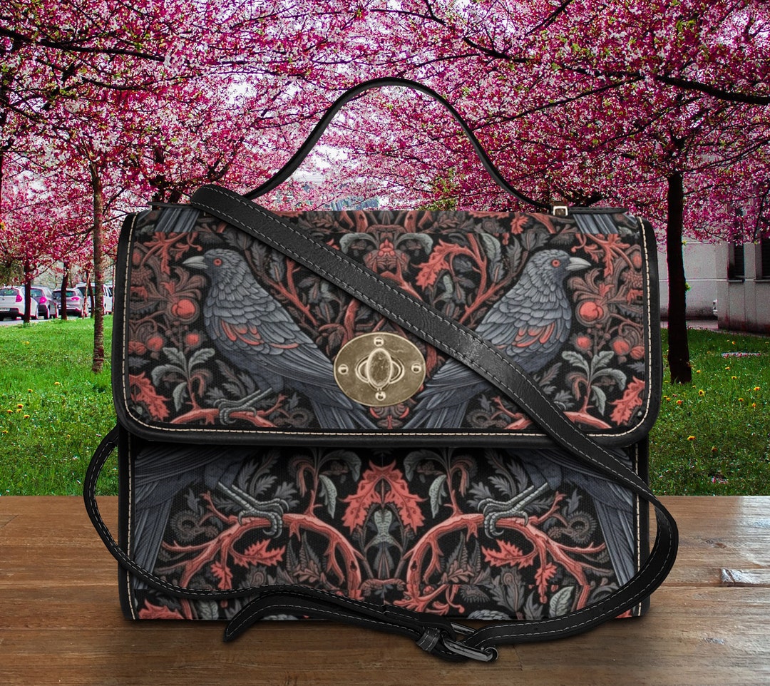 Raven Witch Handbag Organized Witchcraft Gift for Gothic Witches Bag ...