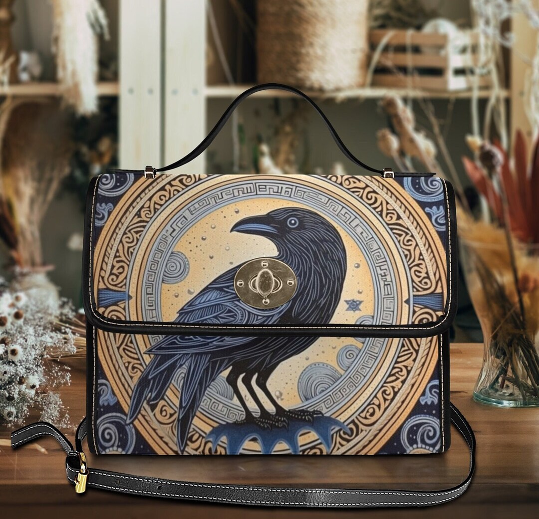 Crow Witch Handbag Organized Witchcraft Gift for Gothic Witches Bag ...