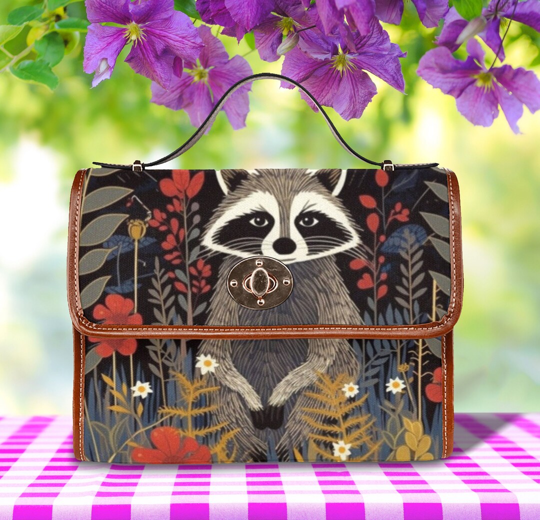 Dark Cottagecore Raccoon Satchel Bag Dark Forest Crossed Body - Etsy
