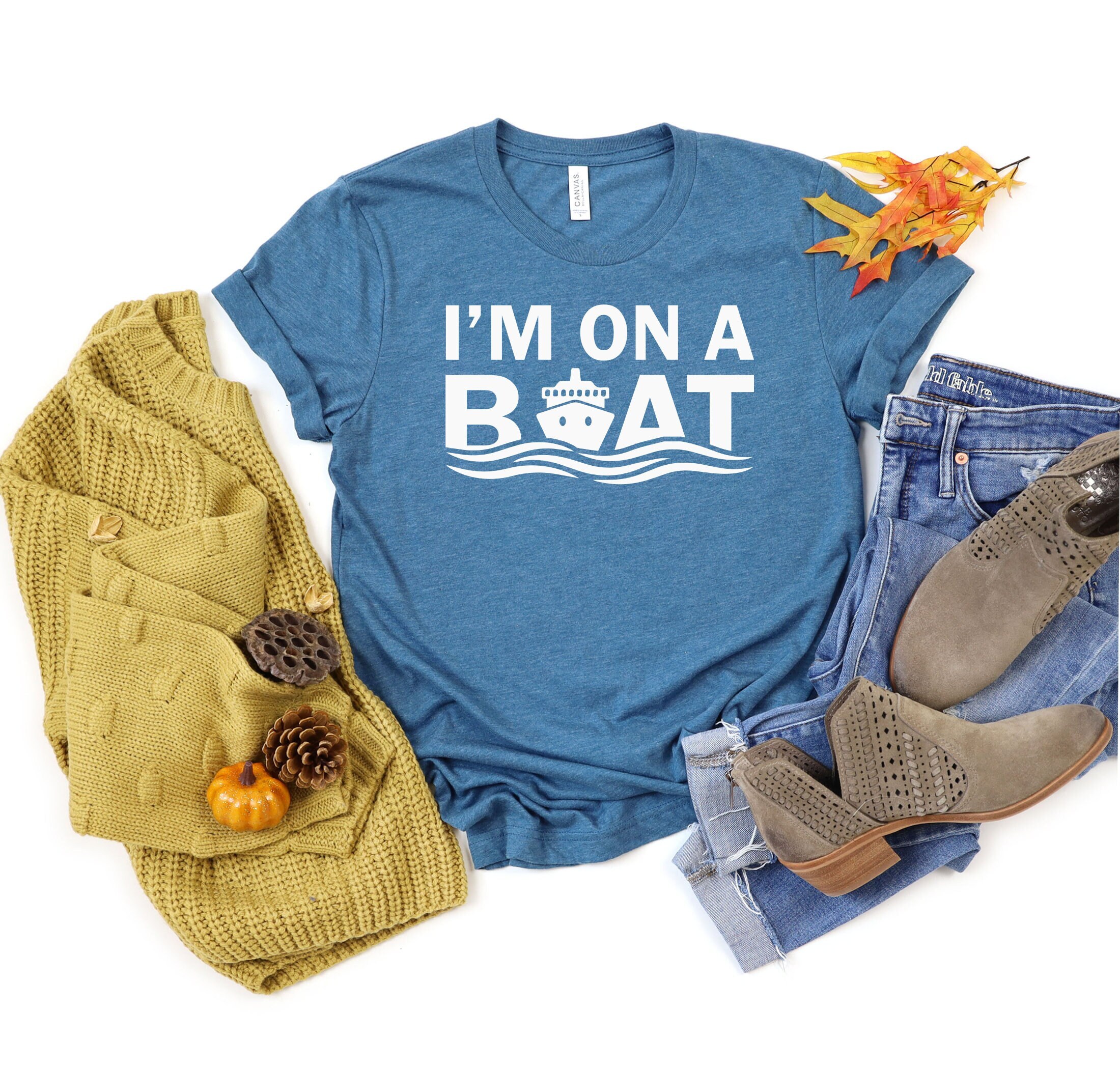 I'm on A Boat Shirt, Boat Vacation Shirt, Cruise Shirt, Summer Boat ...