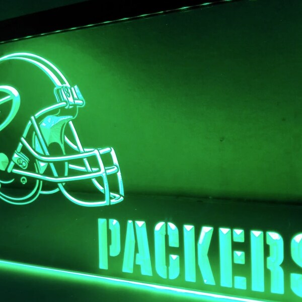 Green Bay Packer Neon Sign - Etsy
