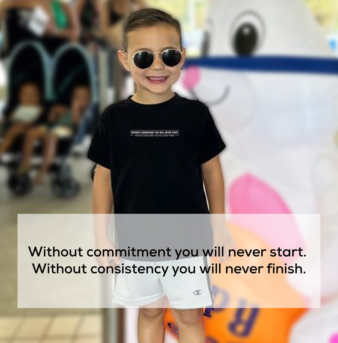 Commitment AND Consistency Motivational Quote Tee | Inspirational Shirt ...