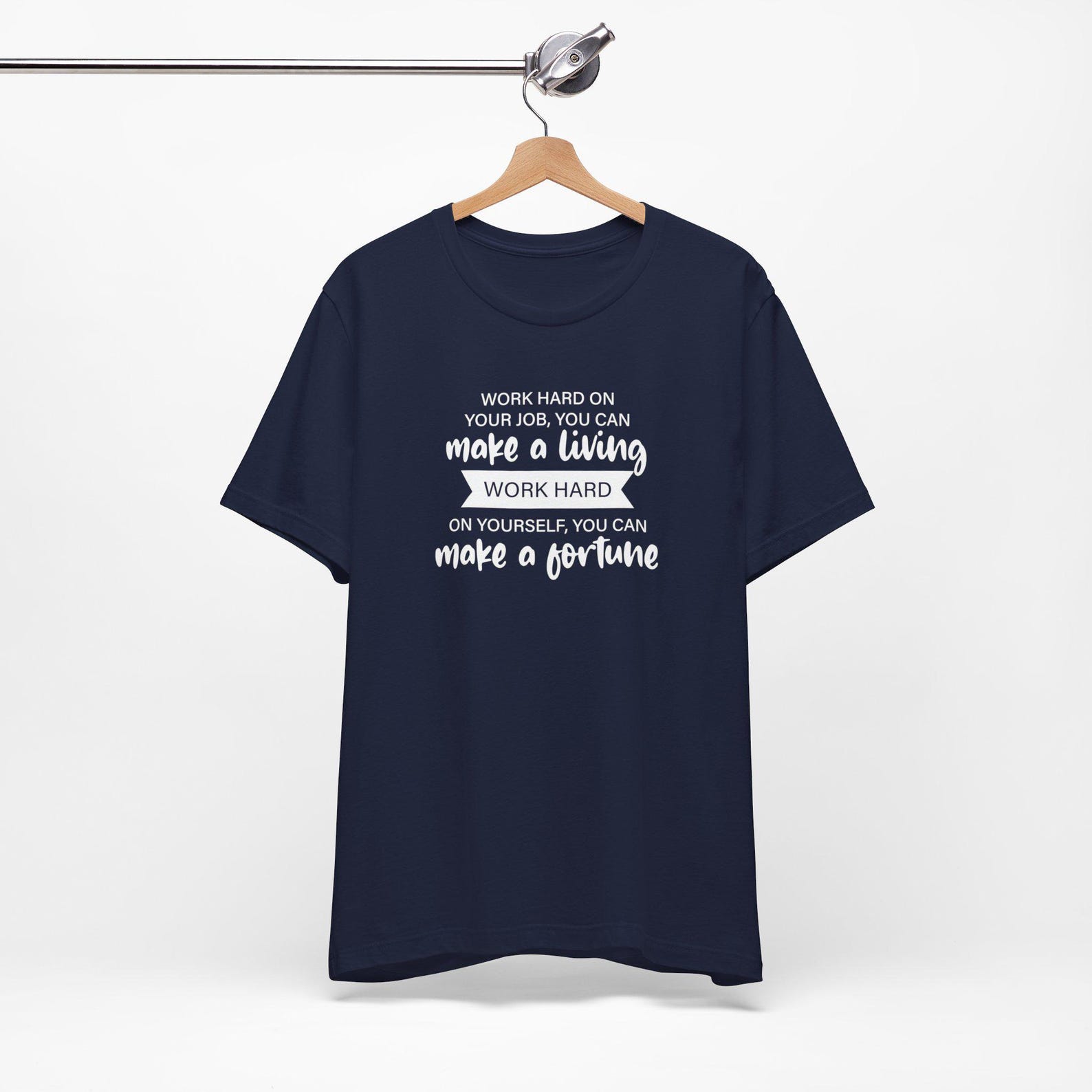Empowering Uplift: Work Hard Shirt | Make A Living Positive Quote Shirt ...