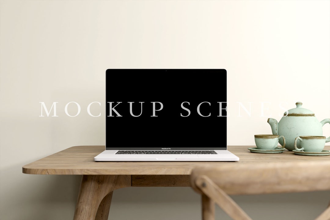 Device Mockup Scene Laptop in Home Interior Easy to Use With - Etsy