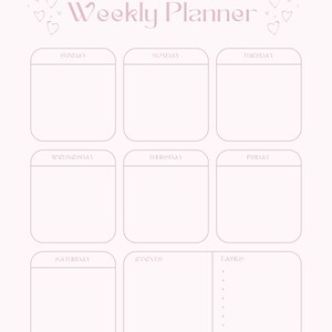 Beige Weekly Planner Printable - Etsy