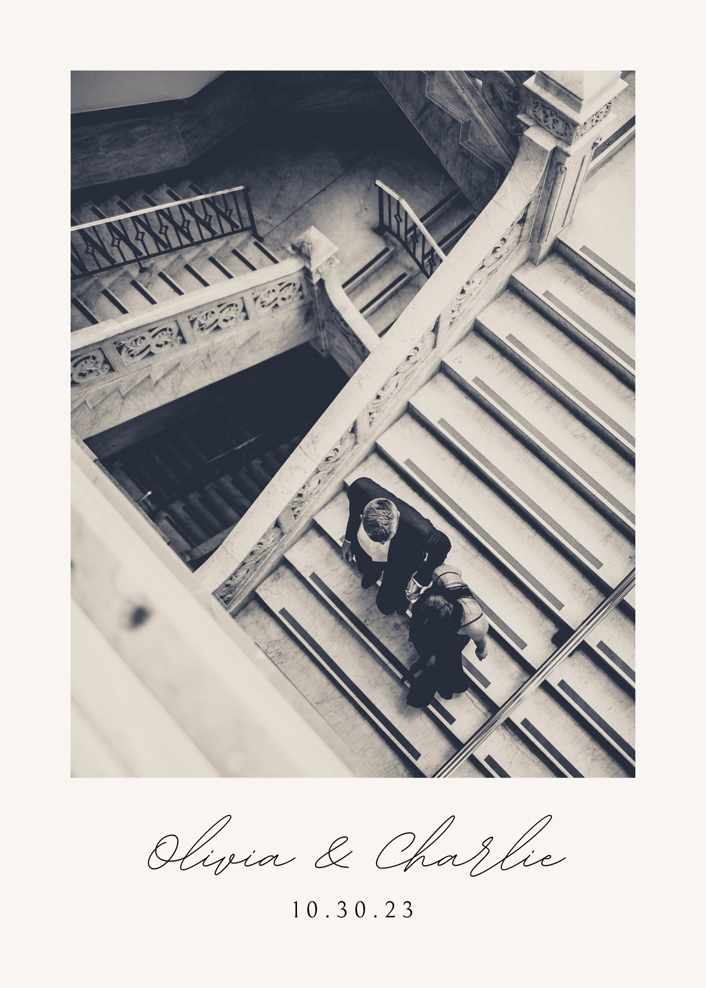 Fine Line Elegant Wedding Invitation - Etsy