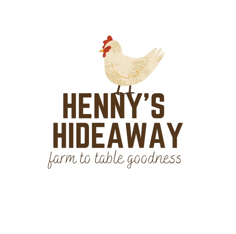 Editable Chicken Farmhouse Country Logo, Canva Template DIY Colorful ...