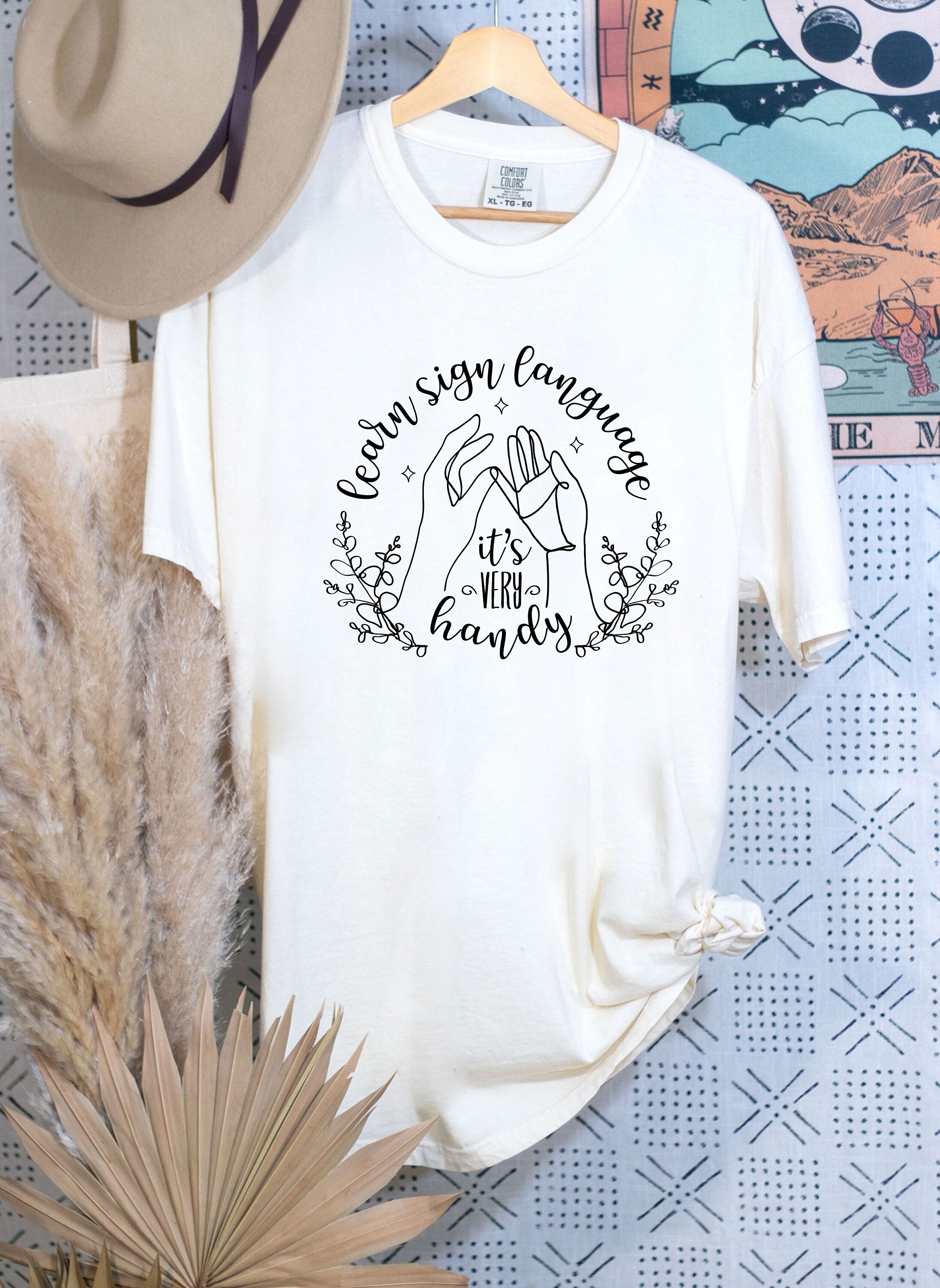 Learn Sign Language ASL Shirt, ASL Teacher Gift, ASL Interpreter, Deaf ...