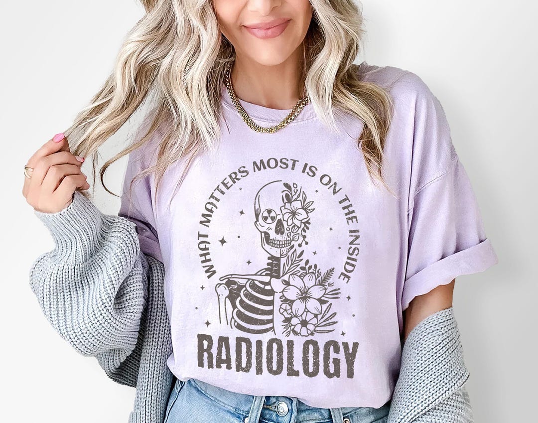 Radiology Shirt, Rad Tech Shirt, Floral Radiology Skeleton Shirts, Xray ...