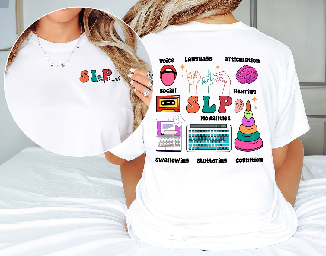 Doodle Speech Language Pathology Sweatshirt, Personalized Speech ...