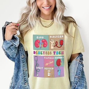 Groovy Dialysis Nurse Shirt Dialysis Tech Shirt, Kidney Awareness ...