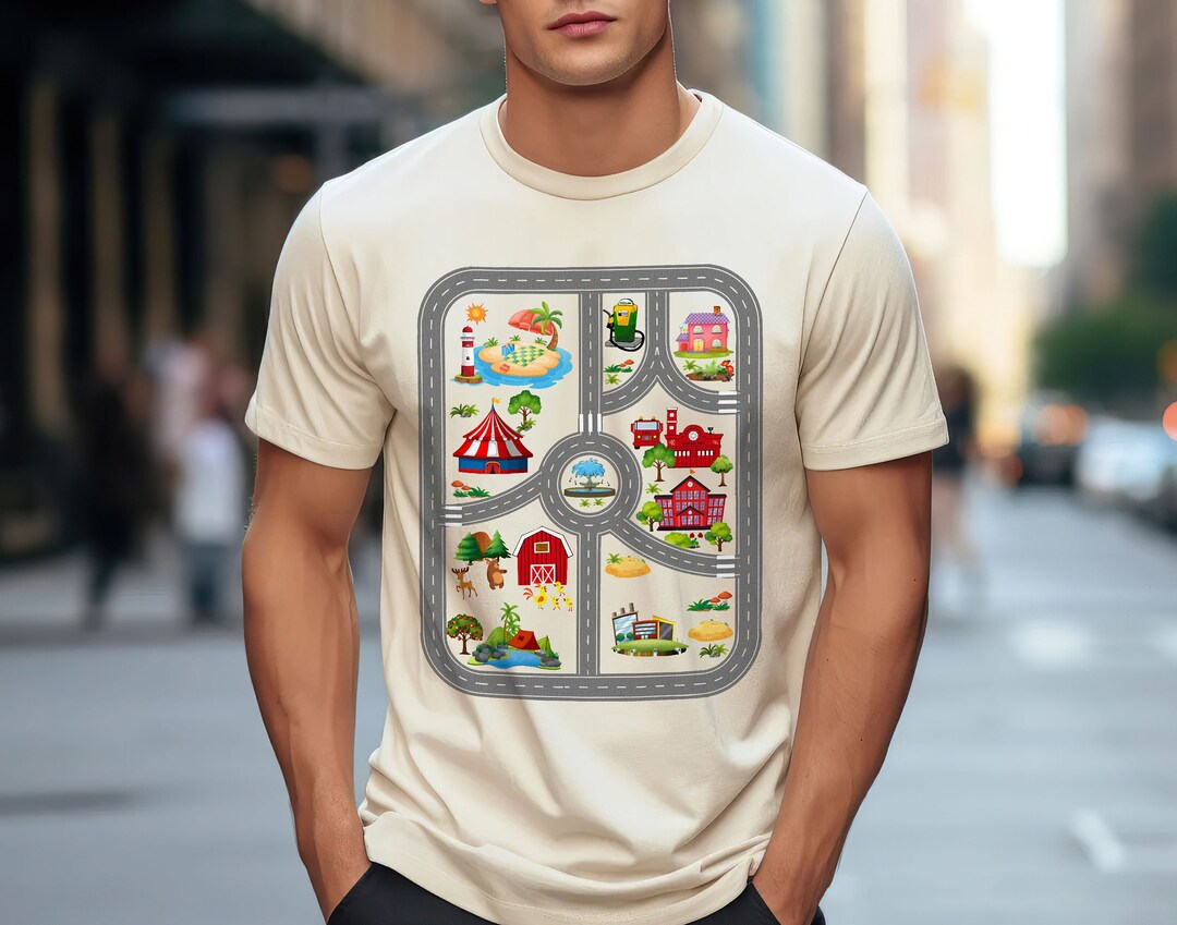 Car Track Dad Shirt Play Car Race Dad Shirt, Playmat Shirt, Daddy ...