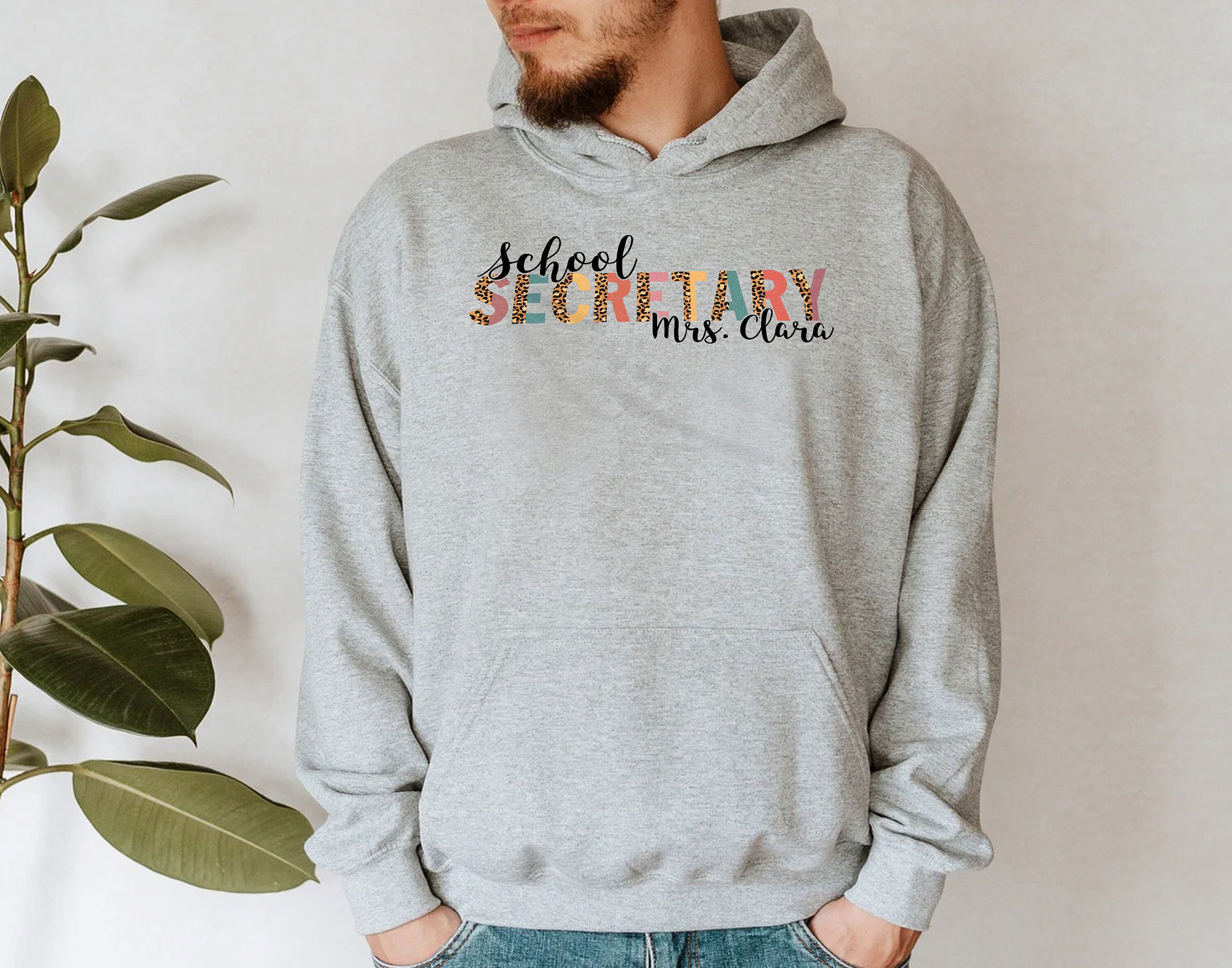 Personalized Name School Secretary Shirt, Receptionist Shirt, Chaos ...