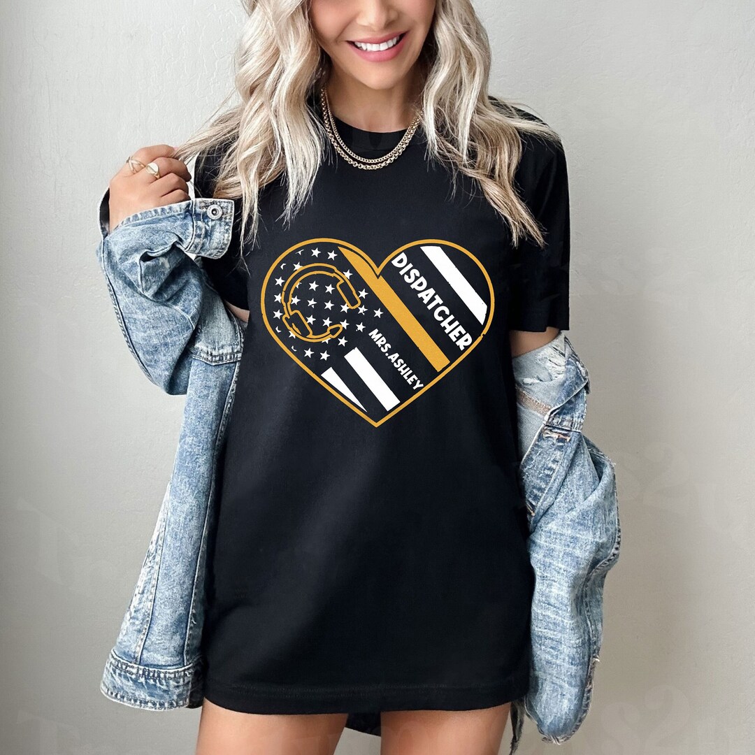 911 Dispatcher Shirt Thin Gold Line Shirtsm, 911 Operator Shirt ...
