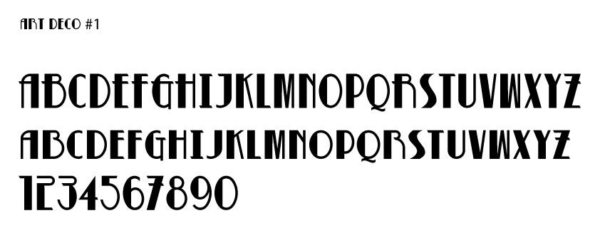 ART DECO FONT Svg - Etsy