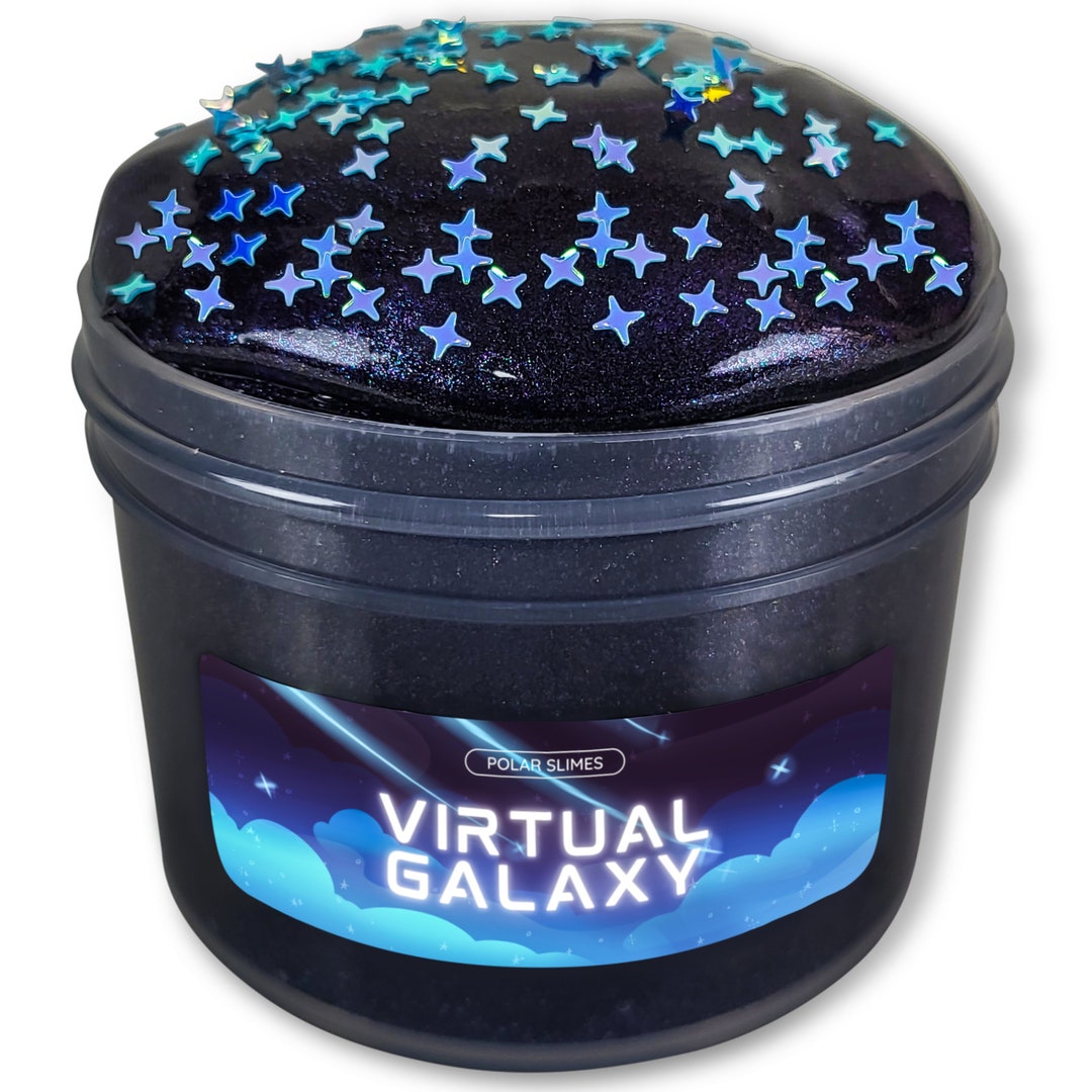 Virtual Galaxy Clear Scented Dark Purple Color Shift Slime With ...