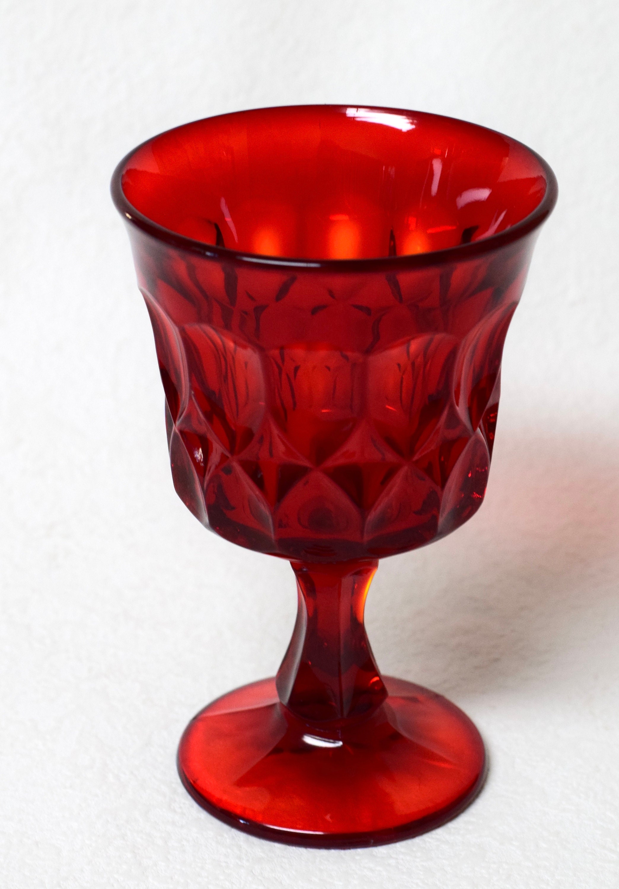 Vintage Red Noritake Noritake Perspective Red Wine Goblets - Etsy