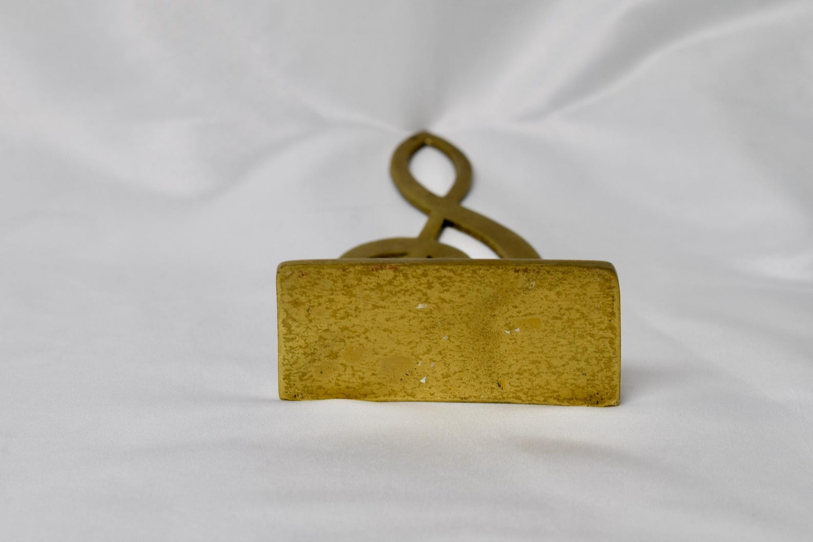 Vintage Brass Treble Clef Bookend | Musical Symbol Decor - Etsy
