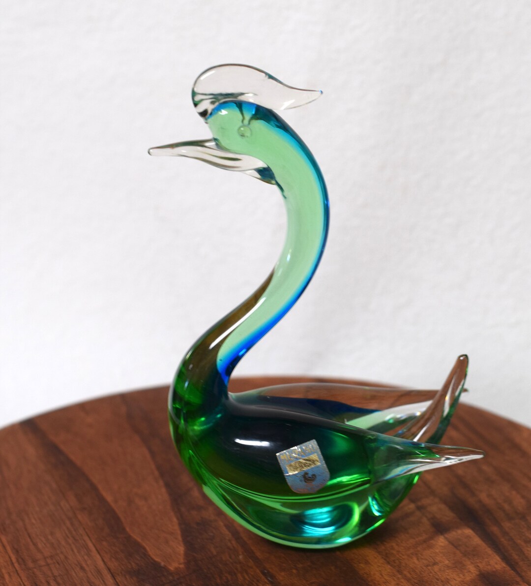 Vintage Murano Glass Swan or Pheasant | Murano Sticker | Vintage Murano ...