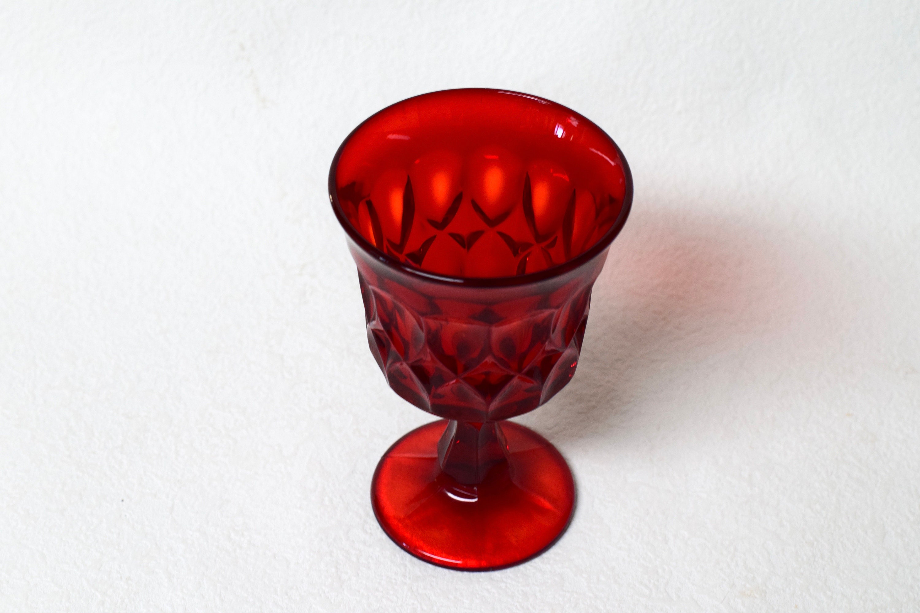 Vintage Red Noritake Noritake Perspective Red Wine Goblets - Etsy