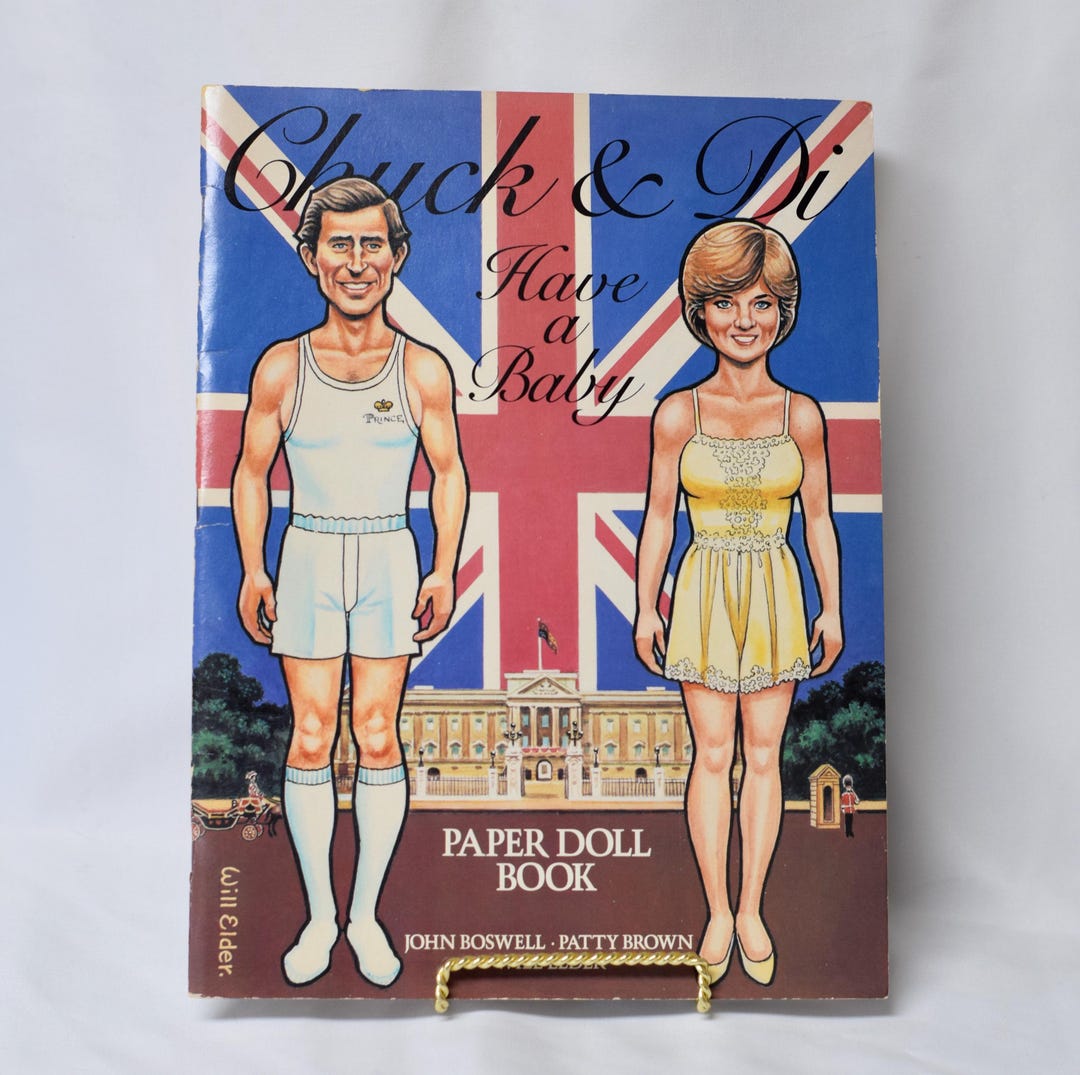 Vintage 1982 Chuck & Di Paper Doll Book – Royal Family Humor - Etsy