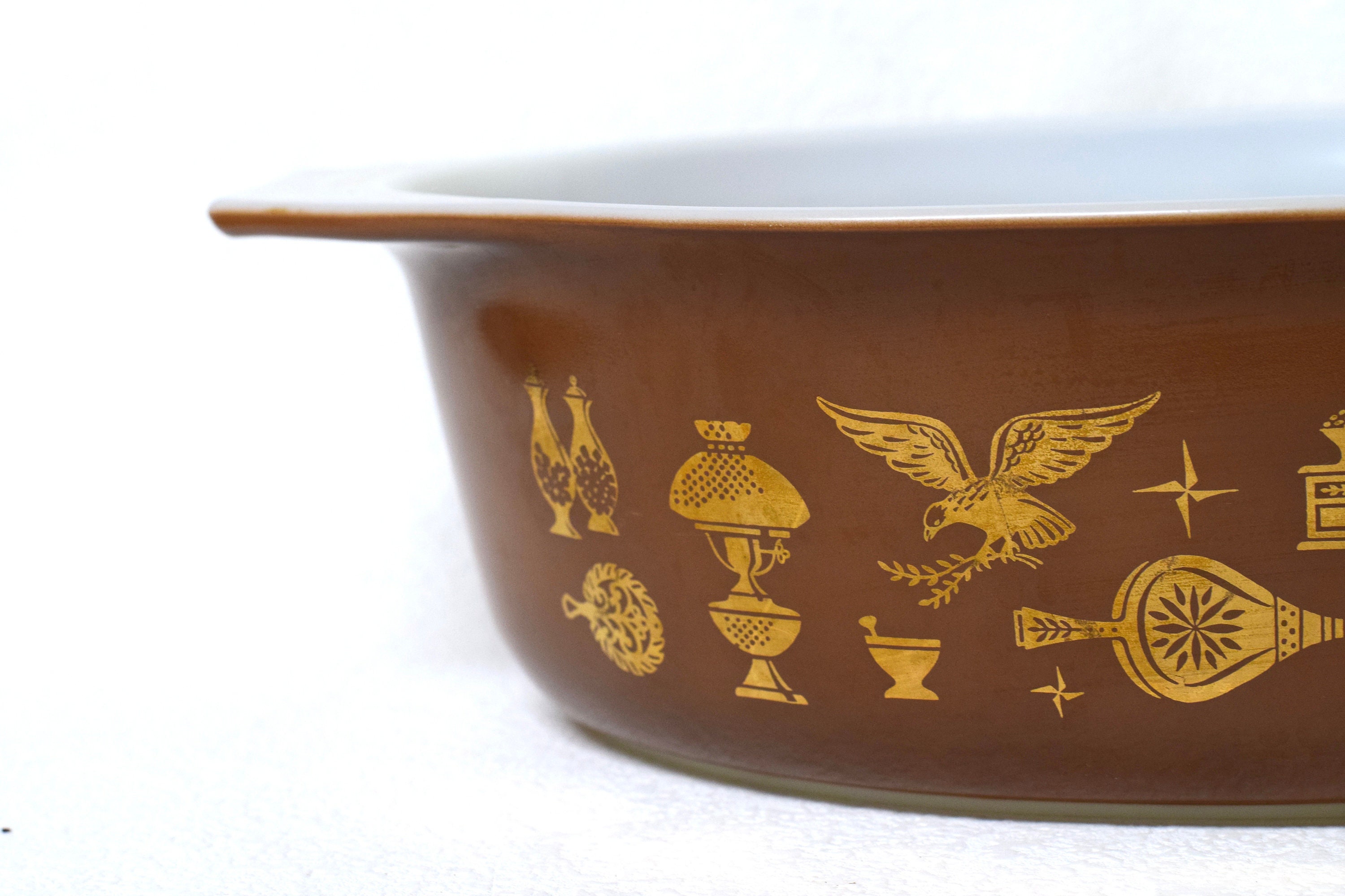 Vintage Pyrex Early American Pyrex Casserole Dish 045 2 - Etsy