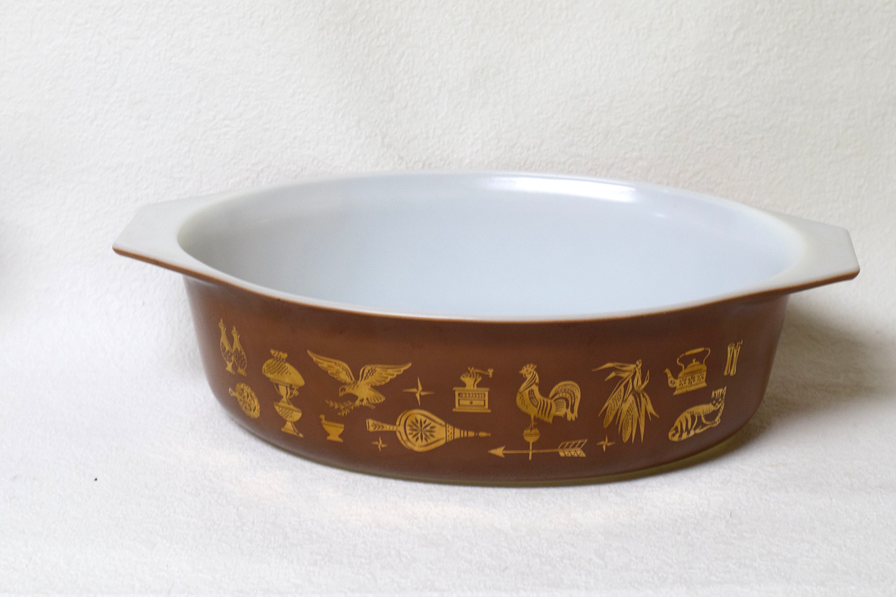 Vintage Pyrex Early American Pyrex Casserole Dish 045 2 - Etsy