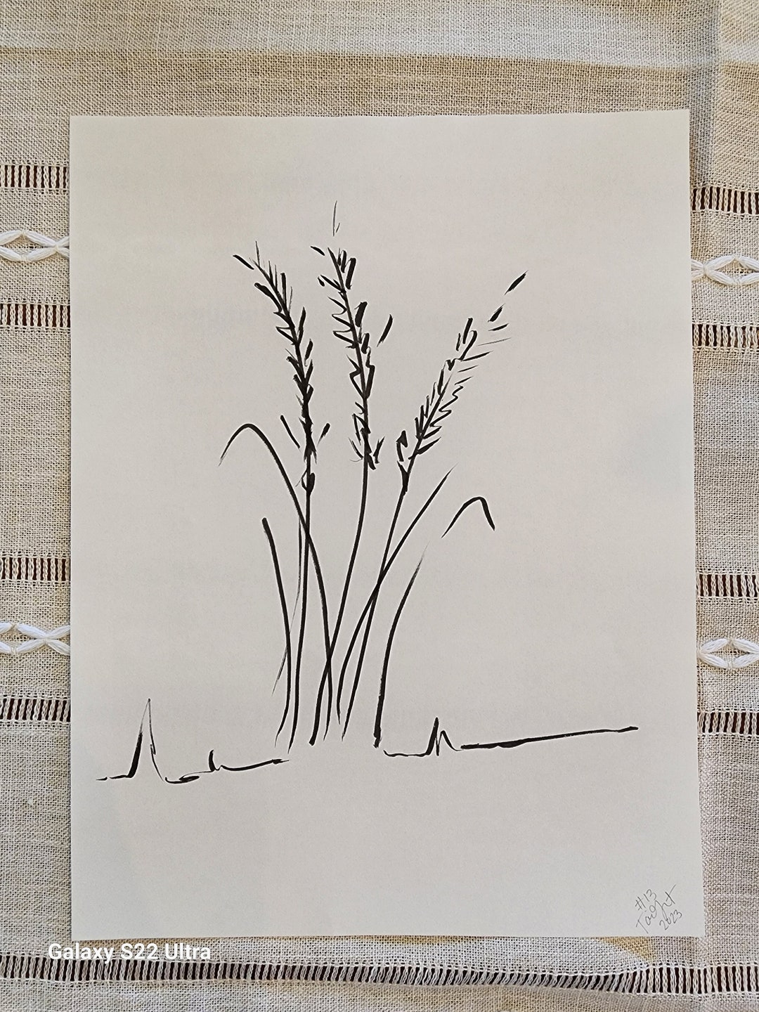 Bluegrass Original Line Drawing - Etsy